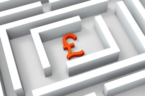 Sterling sinks at start of week